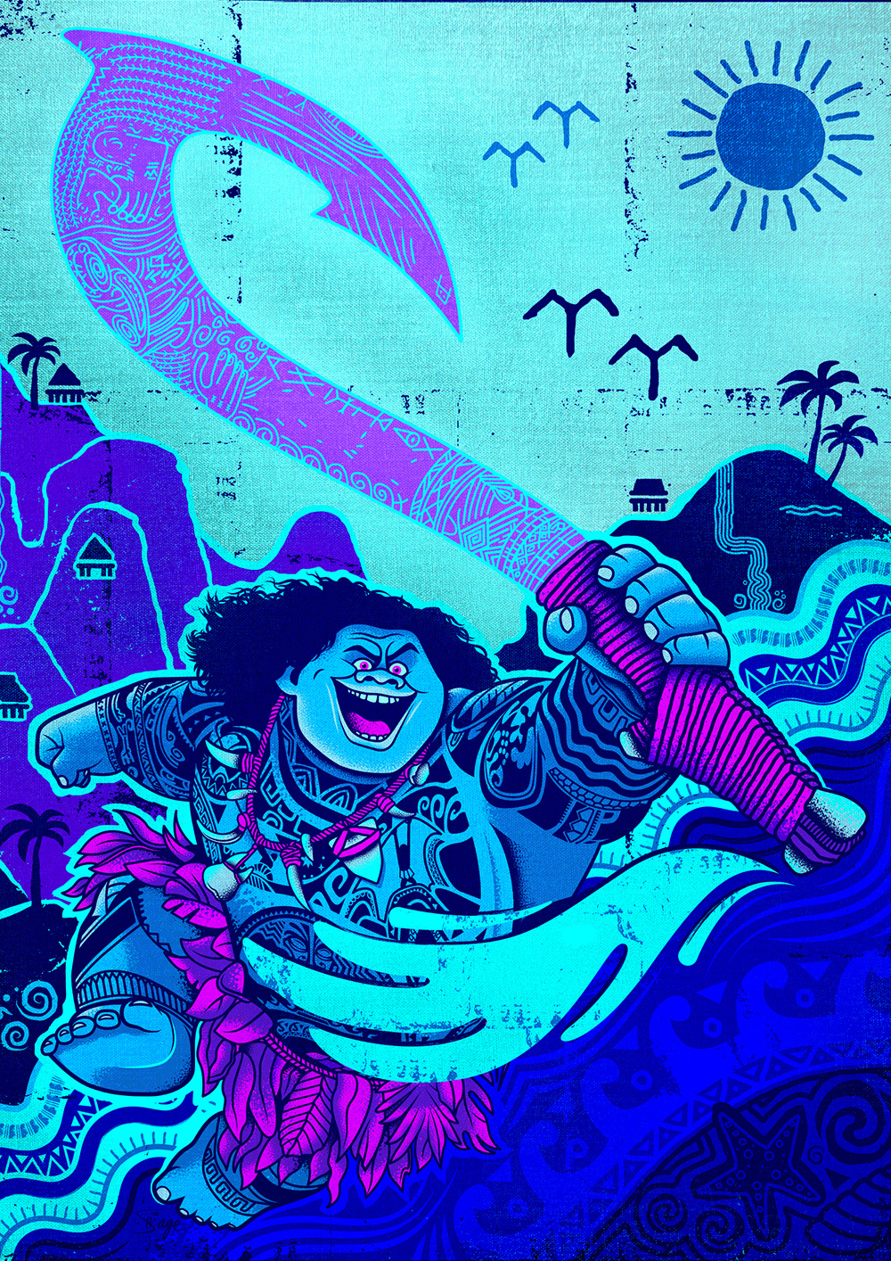 Moana 2 - Official Disney Art - Si Heard - Freelance Illustrator in ...