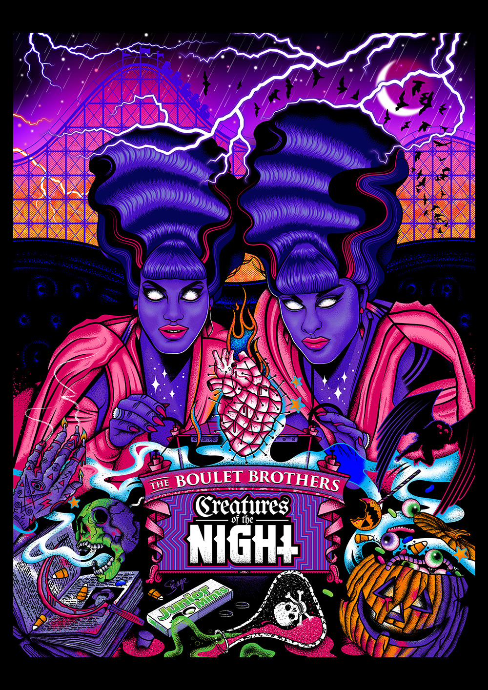 Boulet Brothers -Artwork - Si Heard - Freelance Illustrator in Brighton, UK